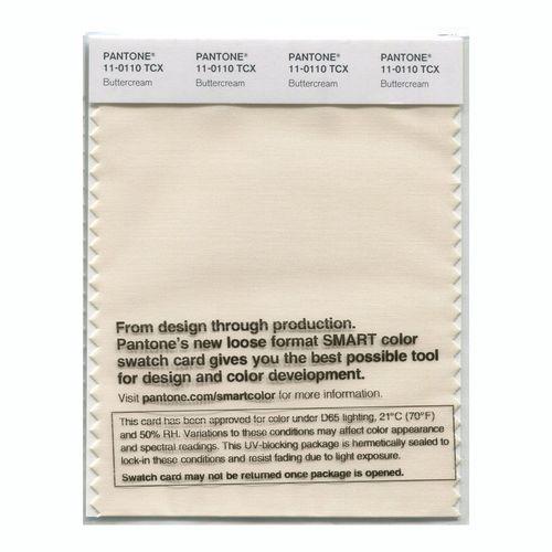 Pantone Smart 11-0110 TCX Color Swatch Card | Buttercream | Magazine ...