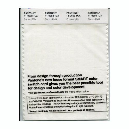 Pantone Smart 11-0608 TCX Color Swatch Card | Coconut Milk | Magazine ...