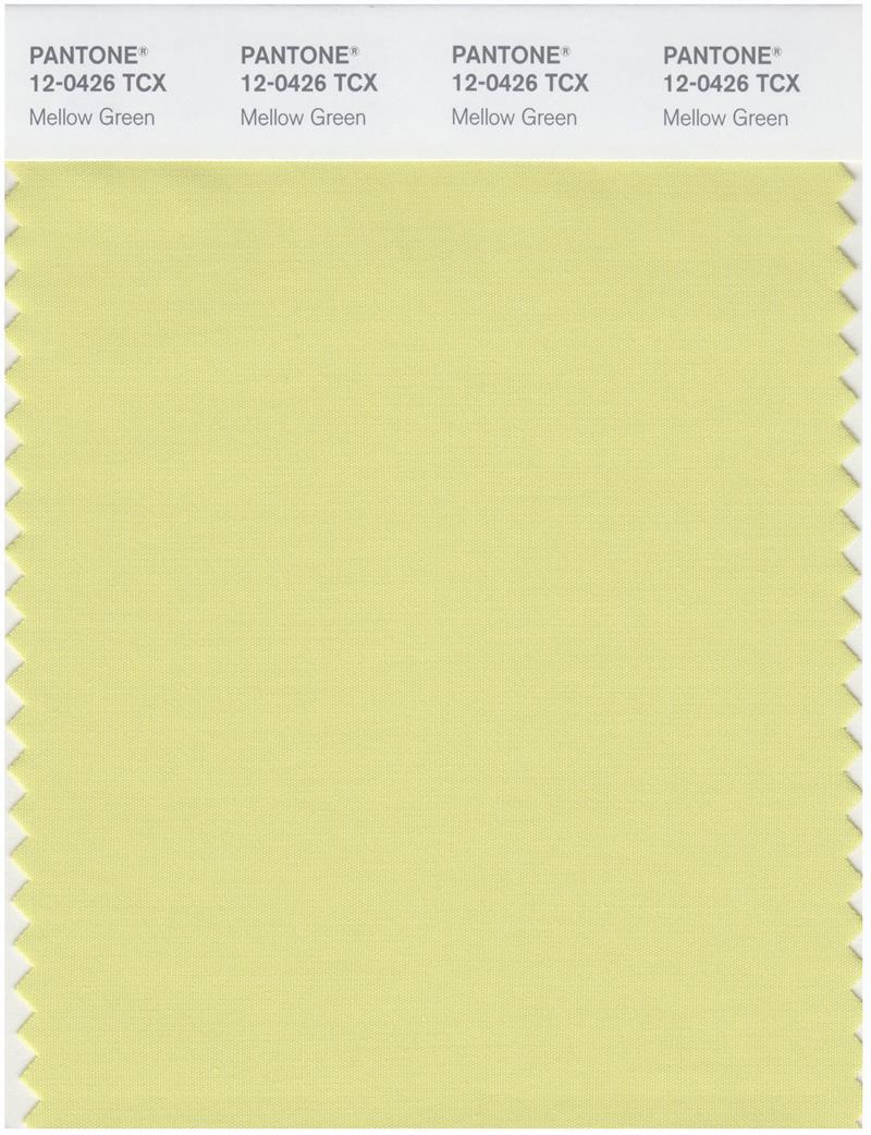 Pantone Smart 12-0426 TCX Color Swatch Card | Mellow Green | Magazine ...