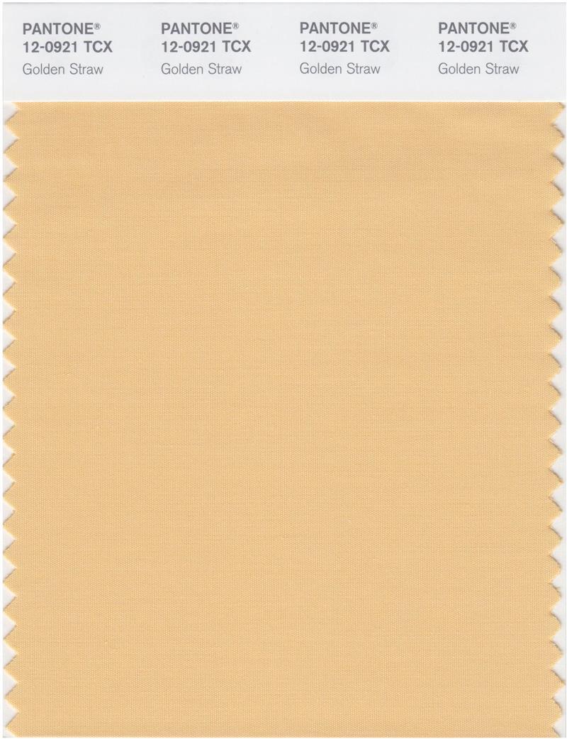 Pantone Smart 12-0921 TCX Color Swatch Card | Golden Straw | Magazine ...