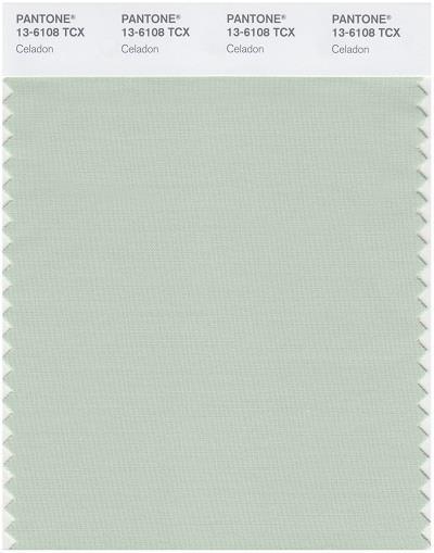Pantone Smart 13-6108 TCX Color Swatch Card | Celadon | Magazine Cafe ...