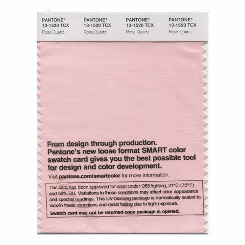 Pantone Smart 13-1520 TCX Color Swatch Card | Rose Quartz | Magazine ...