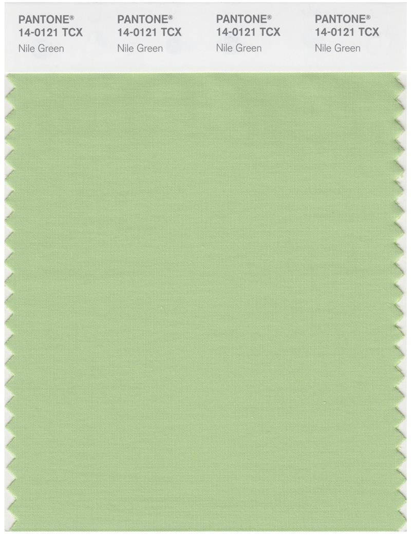 Pantone Smart 14-0121 TCX Color Swatch Card | Nile Green | Magazine ...