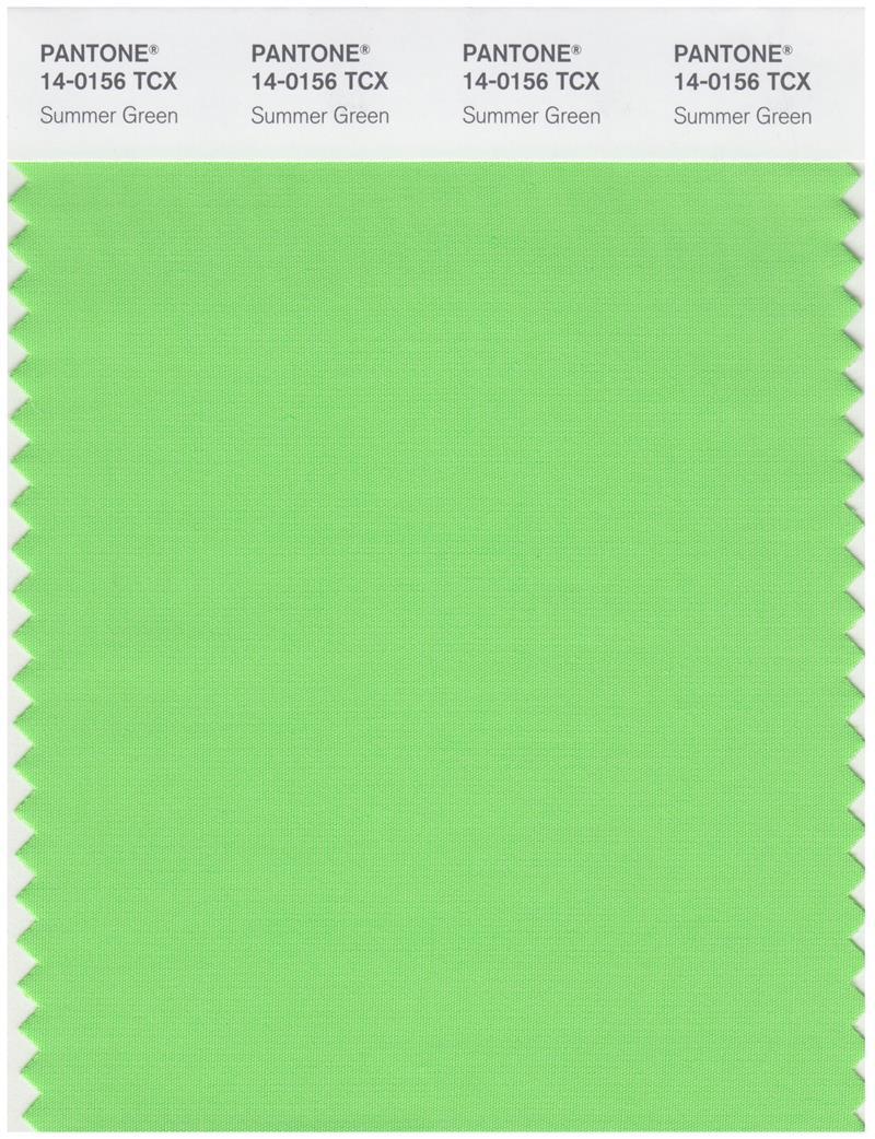 Pantone Smart 14-0156 TCX Color Swatch Card | Summer Green | Magazine ...