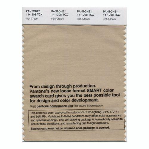 Pantone Smart 14-1208 TCX Color Swatch Card | Irish Cream | Magazine ...