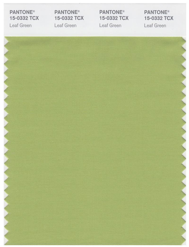 Pantone Smart 15-0332 TCX Color Swatch Card | Leaf Green | Magazine ...