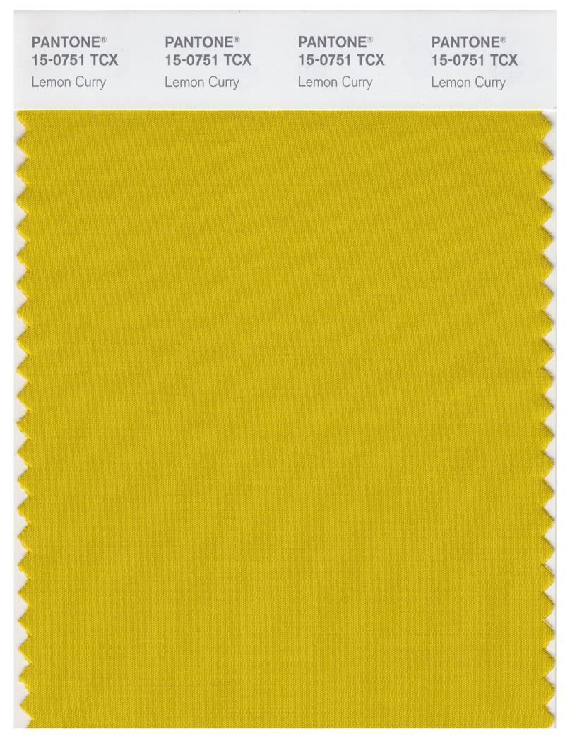 Pantone Smart 15-0751 TCX Color Swatch Card | Lemon Curry | Magazine ...