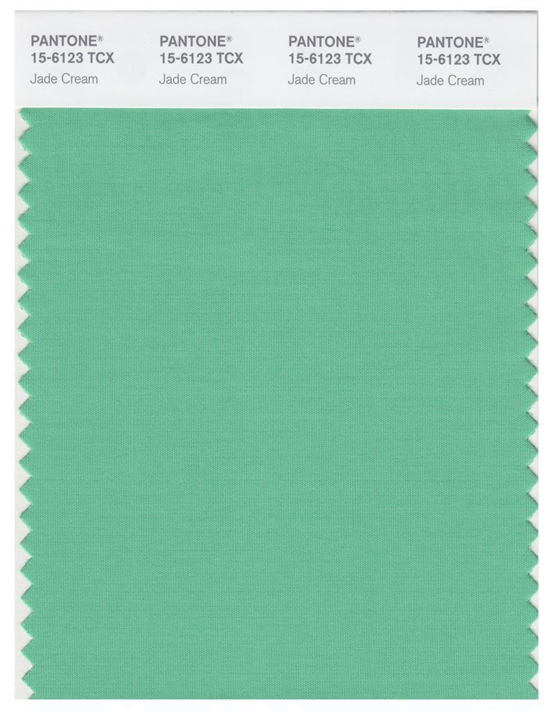 Pantone Smart 15-6123 TCX Color Swatch Card | Jade Cream | Magazine ...