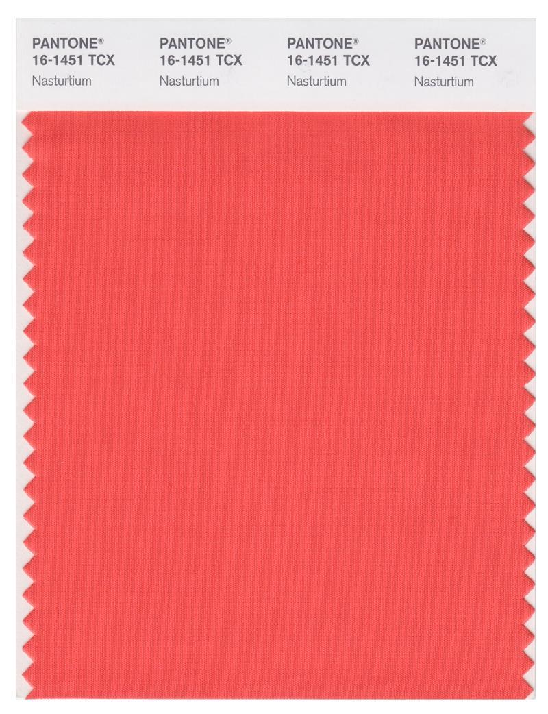 Pantone Smart 16-1451 TCX Color Swatch Card | Nasturtium | Magazine ...