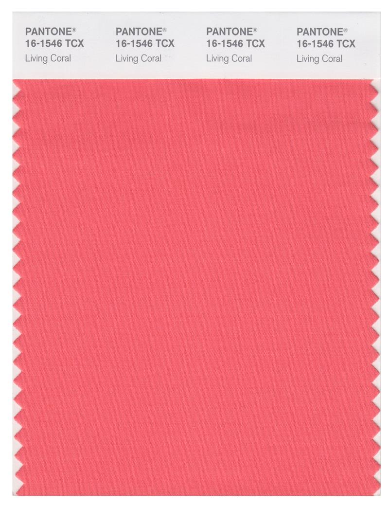 Pantone Smart 16-1546 TCX Color Swatch Card | Living Coral | Magazine ...