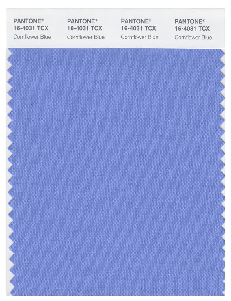 Pantone Smart 16-4031 TCX Color Swatch Card | Corn Flower Blue ...