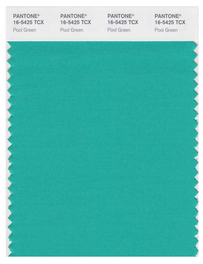 Pantone Smart 16-5425 TCX Color Swatch Card | Pool Green | Magazine ...