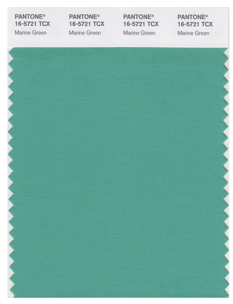 Pantone Smart 16-5721 TCX Color Swatch Card | Marine Green | Magazine ...