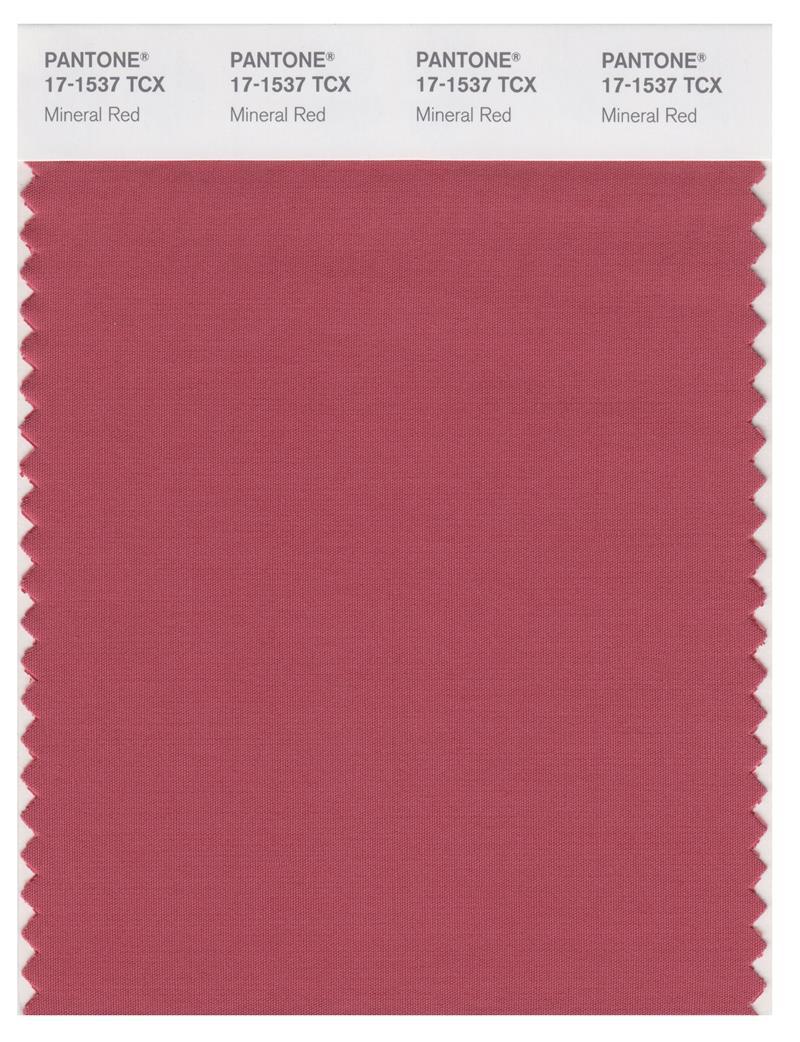 Pantone Smart 17-1537 TCX Color Swatch Card | Mineral Red | Magazine ...