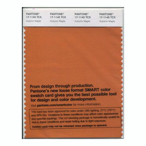 Pantone Smart 17-1145 TCX Color Swatch Card | Autumn Maple | Magazine ...