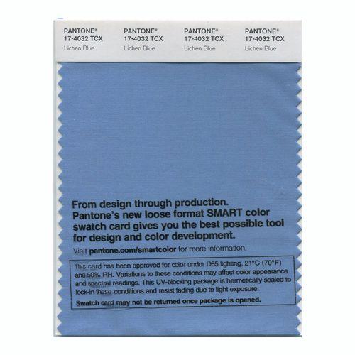 Pantone Smart 17-4032 TCX Color Swatch Card | Lichen Blue | Magazine ...