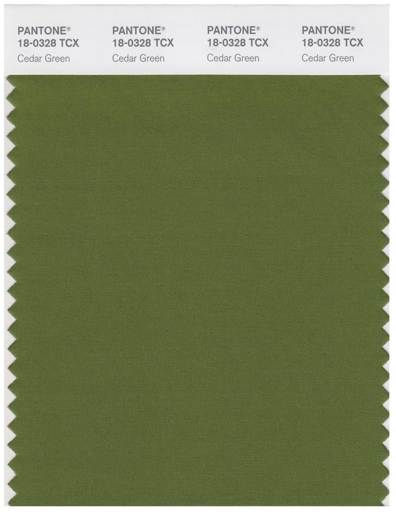 Pantone Smart 18-0328 TCX Color Swatch Card | Cedar Green | Magazine ...