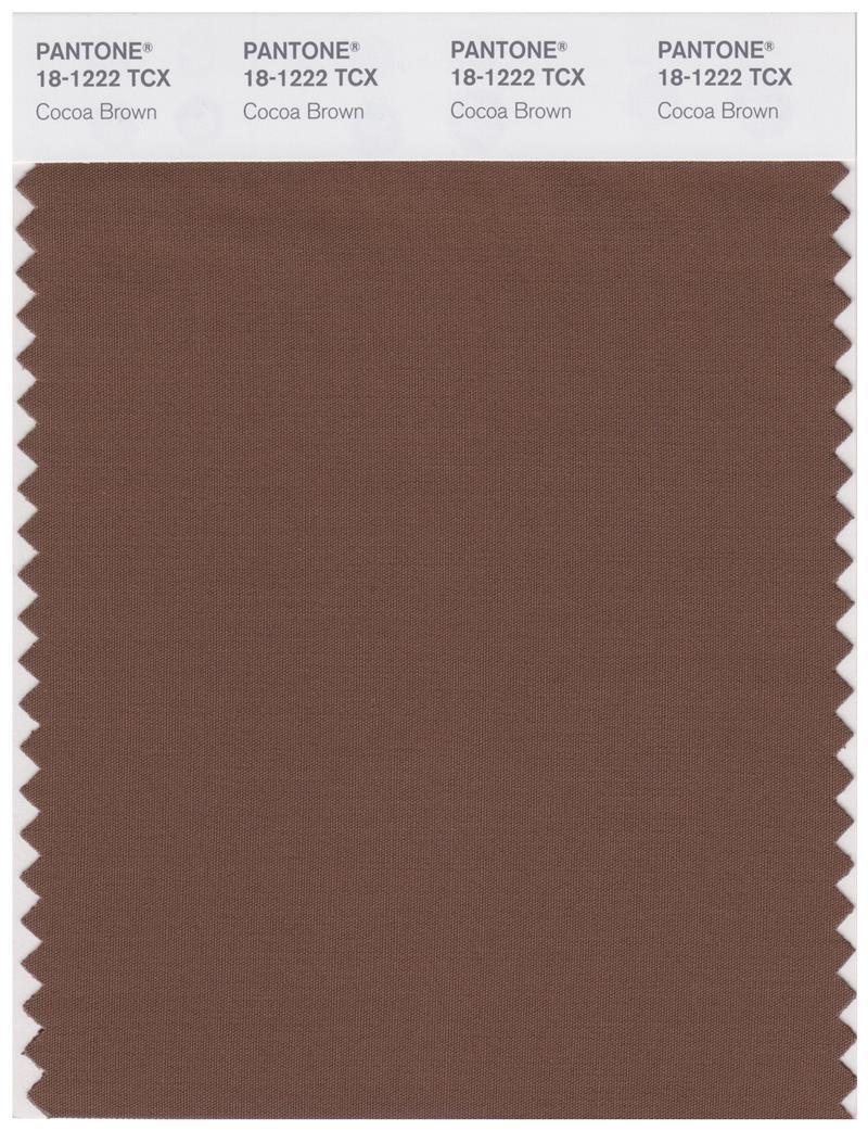 Pantone Smart 18-1222 TCX Color Swatch Card | Cocoa Brown | Magazine ...