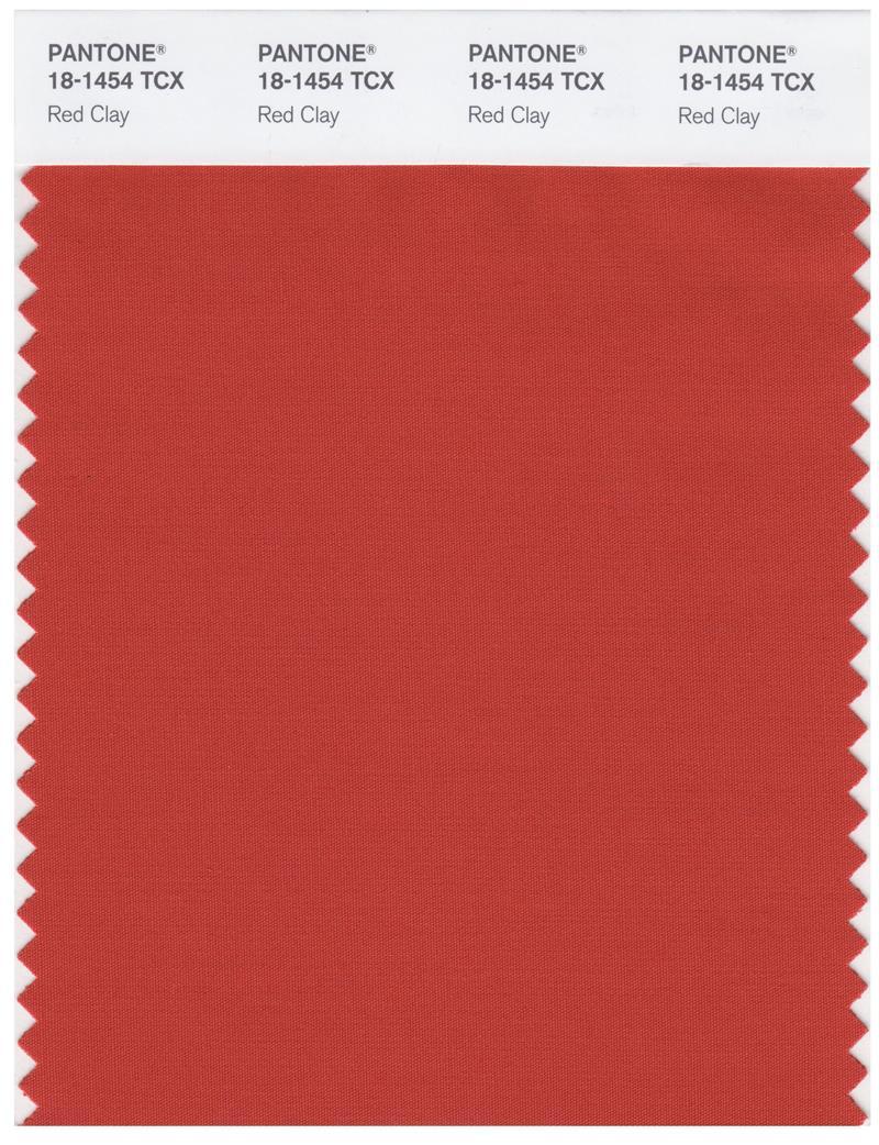 Pantone Smart 18-1454 TCX Color Swatch Card | Red Clay | Magazine Cafe ...