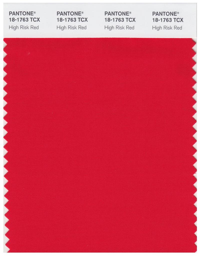 Pantone Smart 18-1763 TCX Color Swatch Card | High Risk Red | Magazine ...