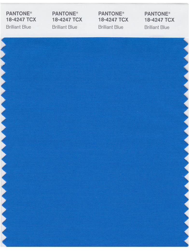 Pantone Smart 18-4247 TCX Color Swatch Card | Brilliant Blue | Magazine ...