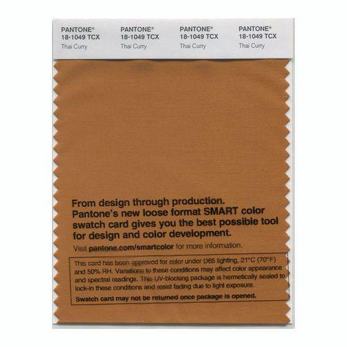 Pantone Smart 18-1049 TCX Color Swatch Card | Thai Curry | Magazine ...