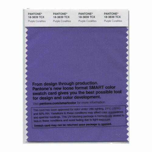 Pantone Smart 18-3839 TCX Color Swatch Card | Purple Corallites ...