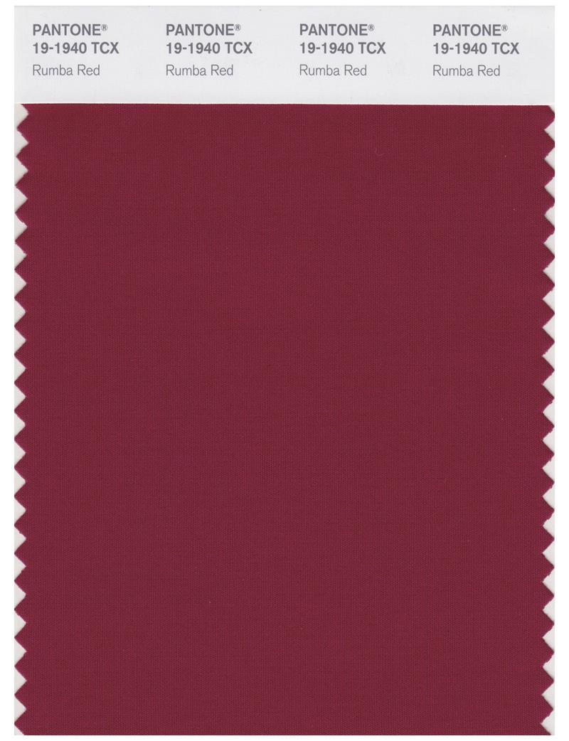 Pantone Smart 19-1940 TCX Color Swatch Card | Rumba Red | Magazine Cafe ...