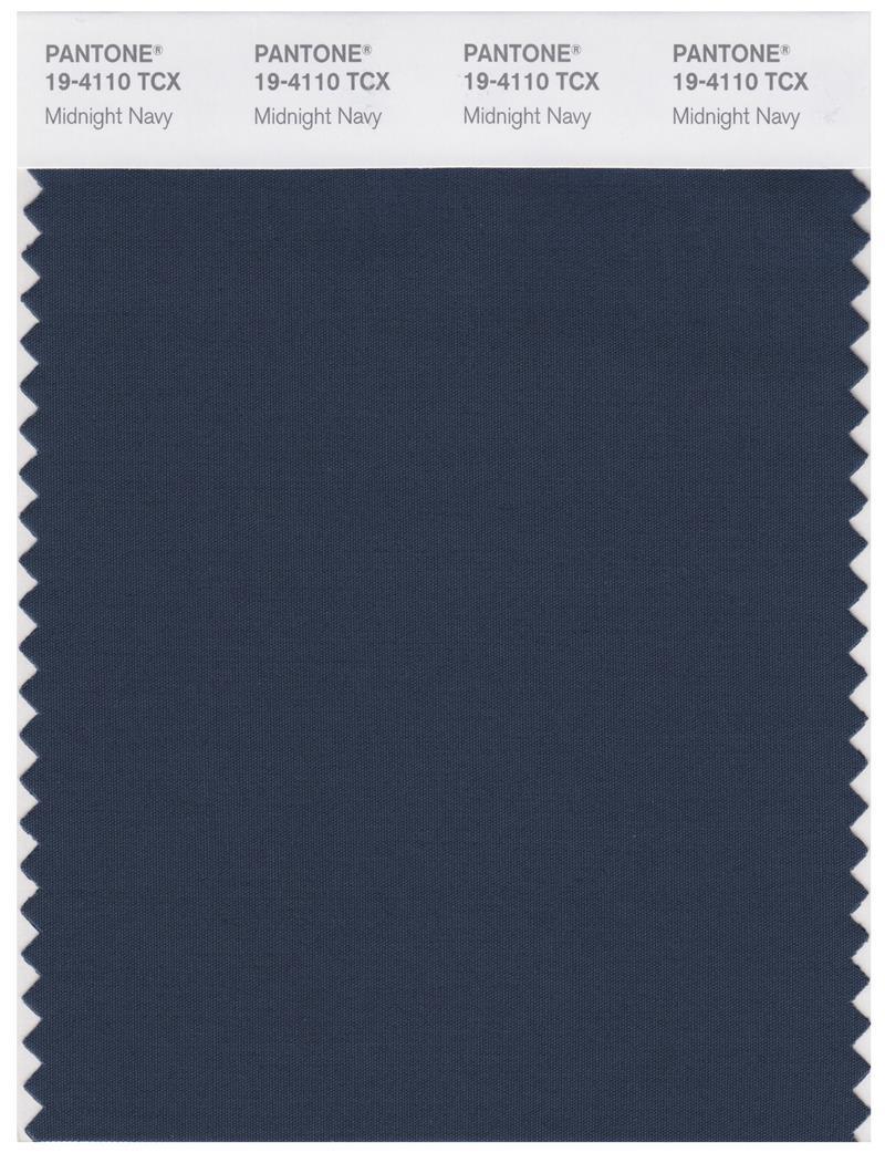 Pantone Smart 19-4110 TCX Color Swatch Card | Midnight Navy | Magazine ...