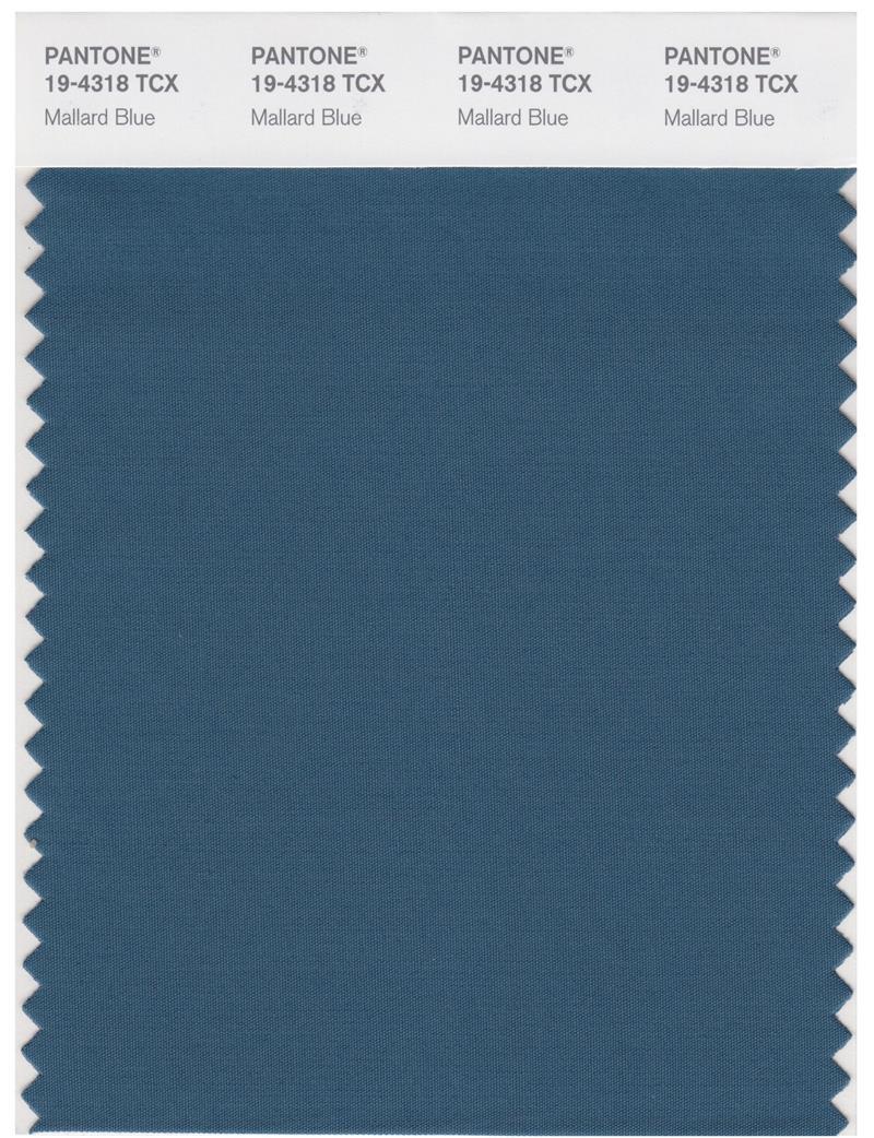 Pantone Smart 19-4318 TCX Color Swatch Card | Mallard Blue | Magazine ...