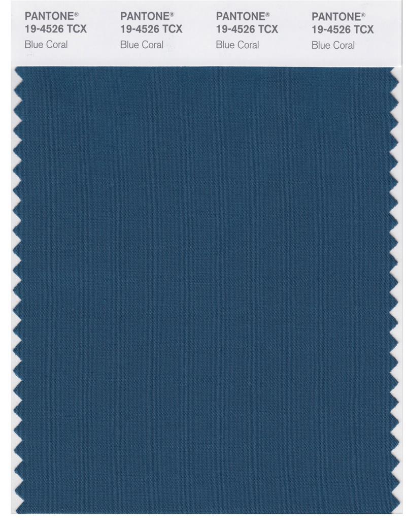Pantone Smart 19-4526 TCX Color Swatch Card | Blue Coral | Magazine ...