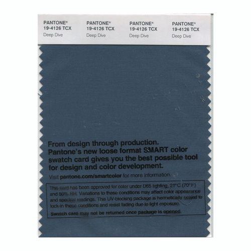 Pantone Smart 19-4126 TCX Color Swatch Card | Deep Dive | Magazine Cafe ...